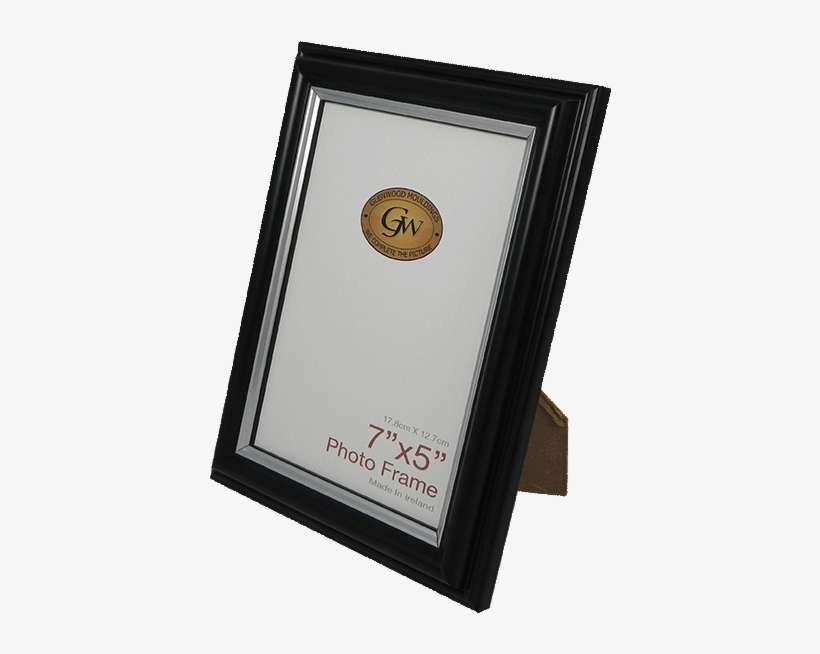 Black With Silver Line Photo Frame - Picture Frame PNG Image ...