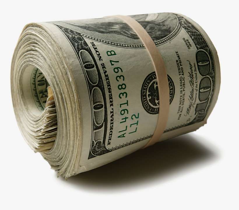 Management Money Dollars Dollar Roll Currency In - Roll Of Cash Png PNG ...