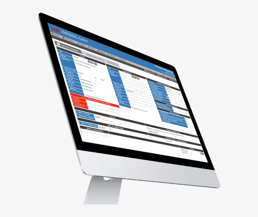Request A Demo Of The Cerasis Rater, A Modern Tms - Computer Monitor ...