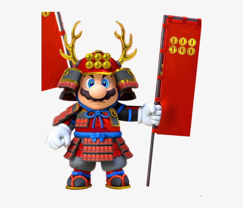 Is None Other Than Super Mario - Super Mario Samurai PNG Image ...