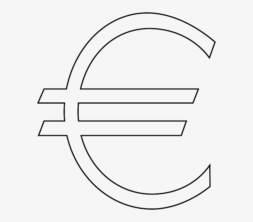 Sign, Outline, Europe, Symbol, Euro, Cartoon, Money - Euro Sign Outline ...