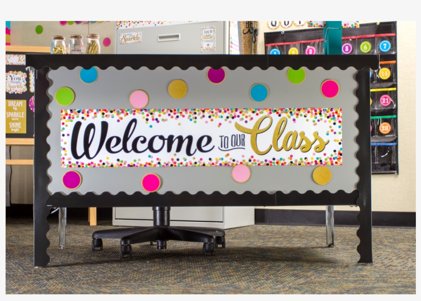 Download Confetti Welcome To Our Class Banner Alternate Image ...