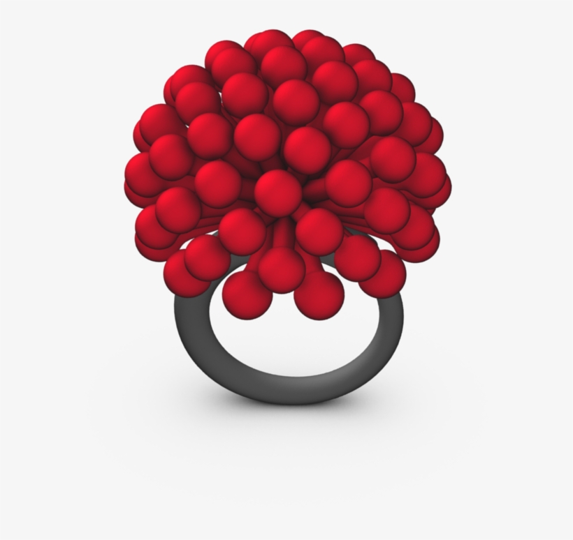 Download Red 3d Printed Ring - Circle | Transparent PNG Download | SeekPNG