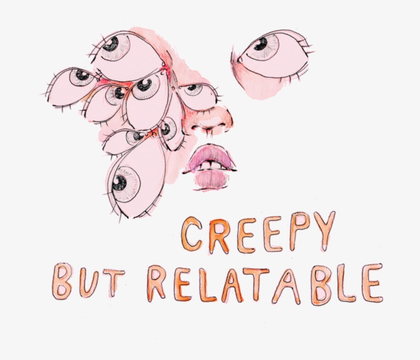 Creepy Sticker - Illustration PNG Image | Transparent PNG Free Download ...