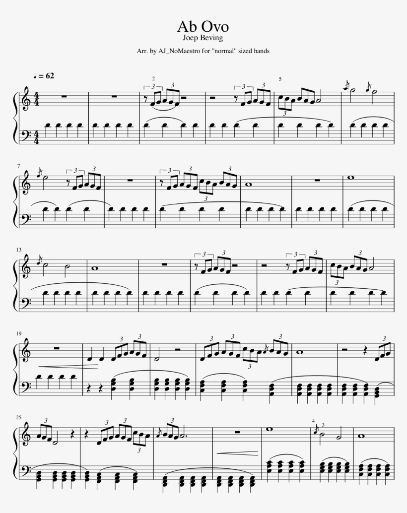 Ab Ovo - Song Of Storms Piano Notes PNG Image | Transparent PNG Free ...