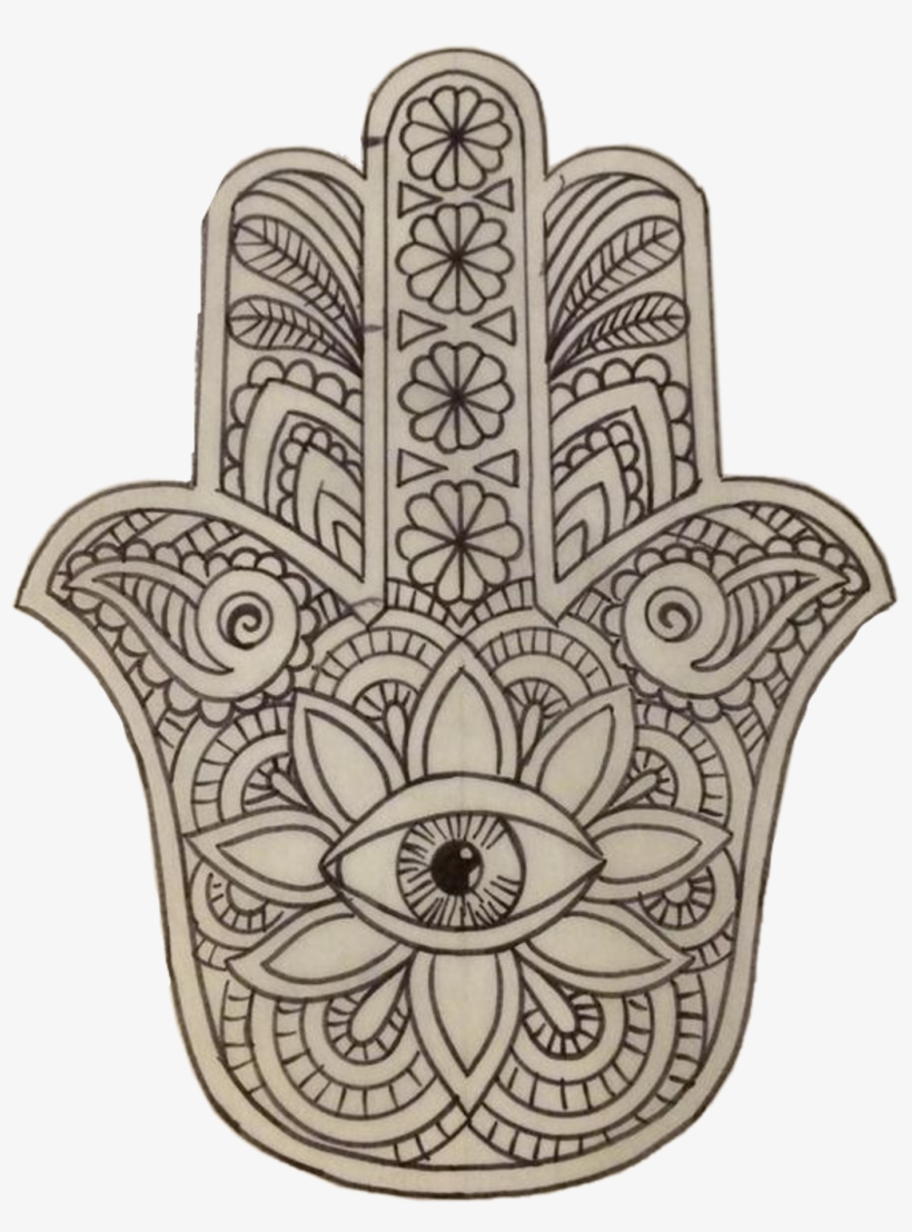 Hamsa Sticker - Circle PNG Image | Transparent PNG Free Download on SeekPNG