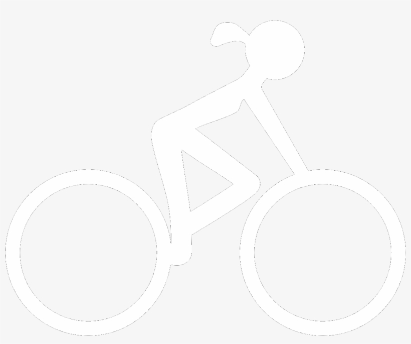 Download 1229px Bicycle Icon - Cyclist Png White | Transparent PNG ...