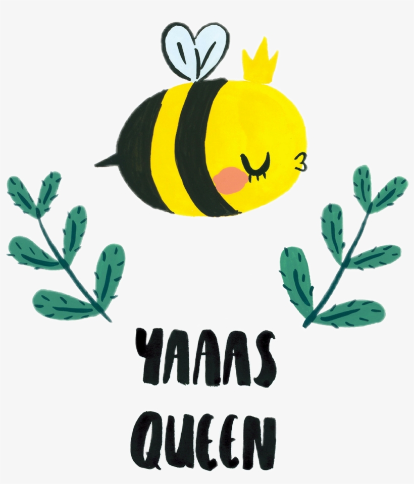 Queen Sticker - Honeybee PNG Image | Transparent PNG Free Download on ...