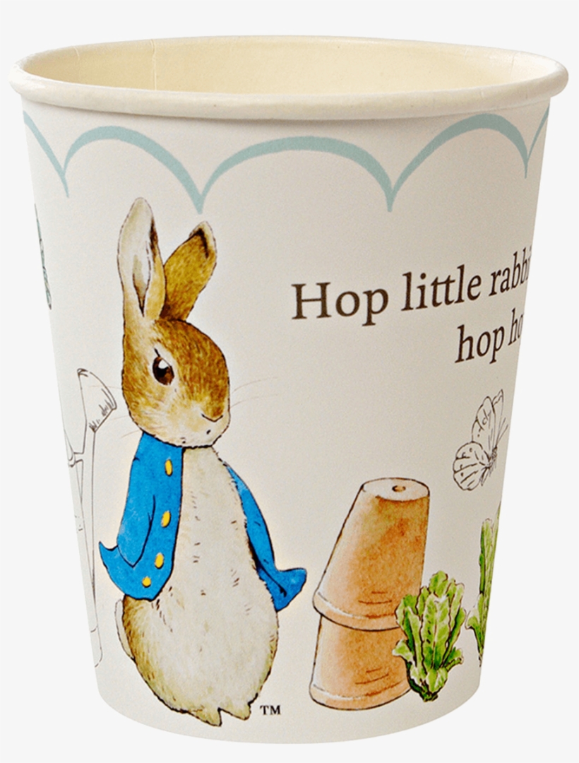 Peter Rabbit Paper Cups - Cartoon PNG Image | Transparent PNG Free ...