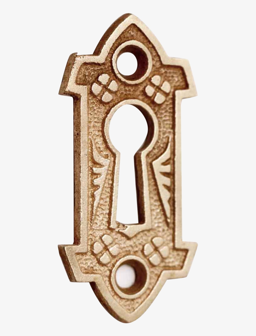 Aesthetic Polished Bronze Keyhole Cover - Emblem PNG Image ...