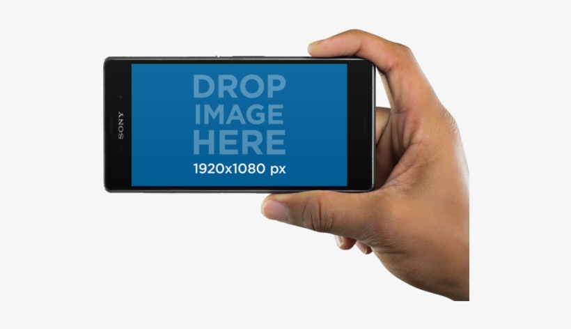 Hand Holding Iphone Landscape PNG Image | Transparent PNG Free Download ...