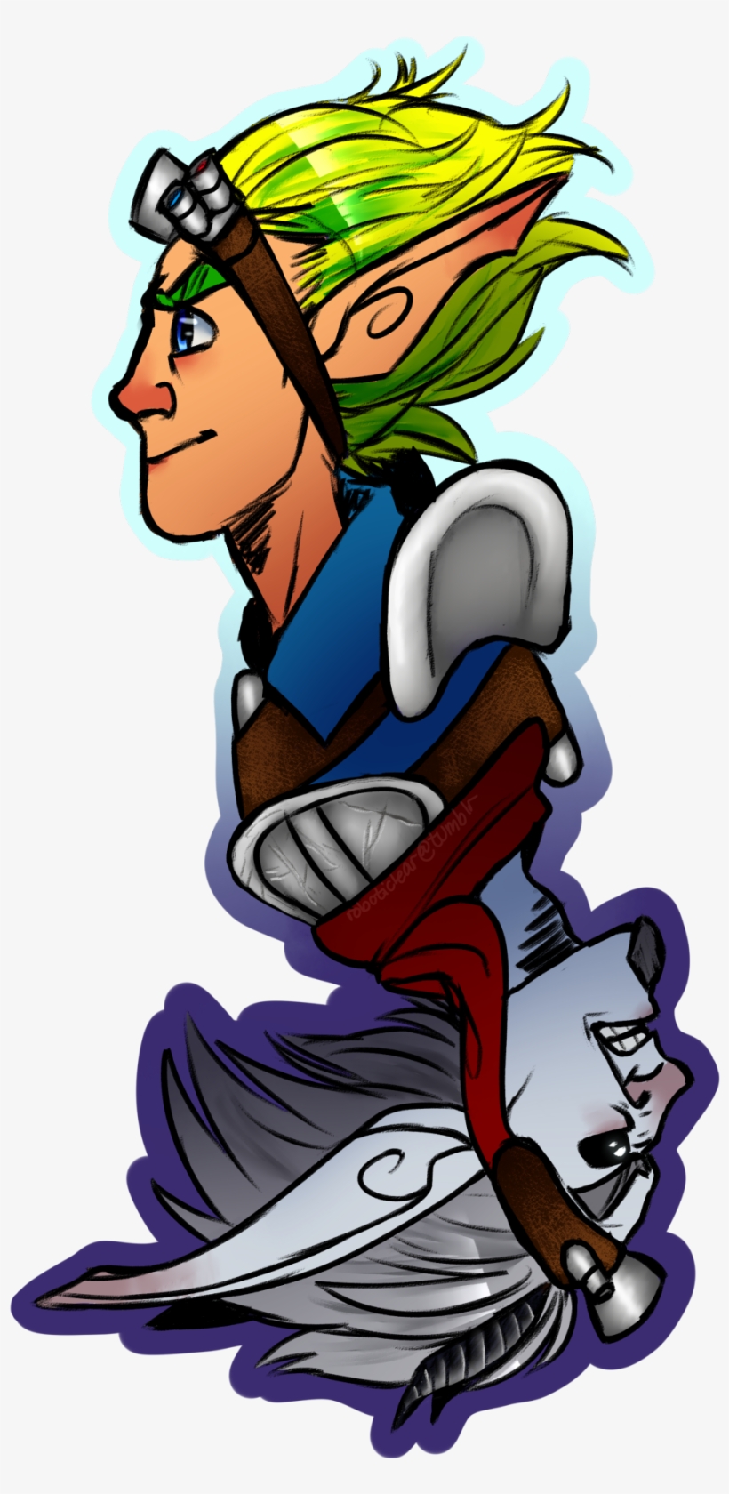 Jak & Daxter Jak Doodlysketch - Cartoon PNG Image | Transparent PNG ...
