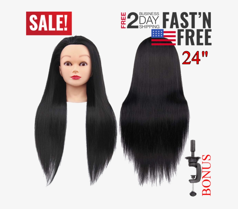 Download Mannequin Head With Hair Female Cosmetology Manikin ...