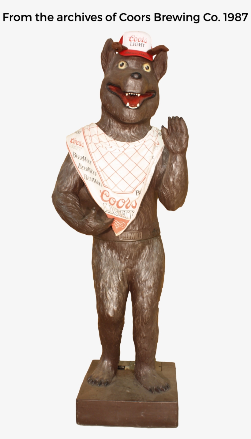 Download Coors Light Beerwolf Statue - Coors Beer Wolf Ad | Transparent ...