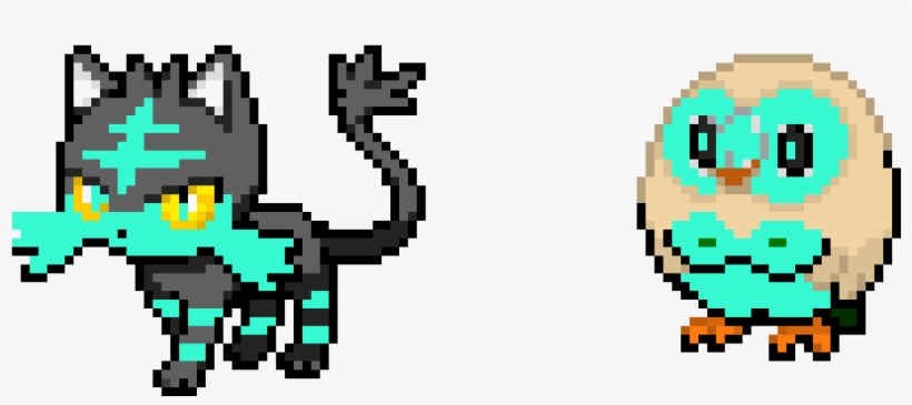 Litten And Rowlet - Litten Sprite PNG Image | Transparent PNG Free ...