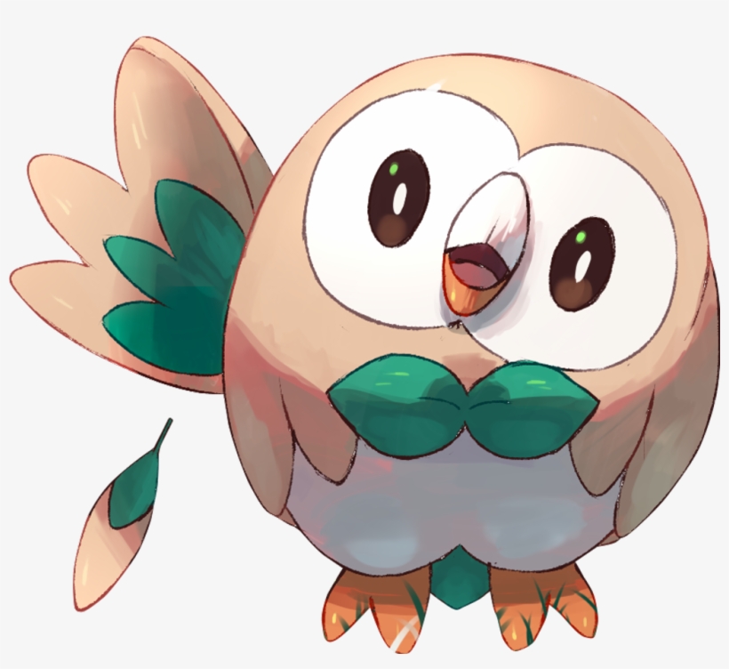 Rowlet Sticker - Pokémon Sun And Moon PNG Image | Transparent PNG Free ...