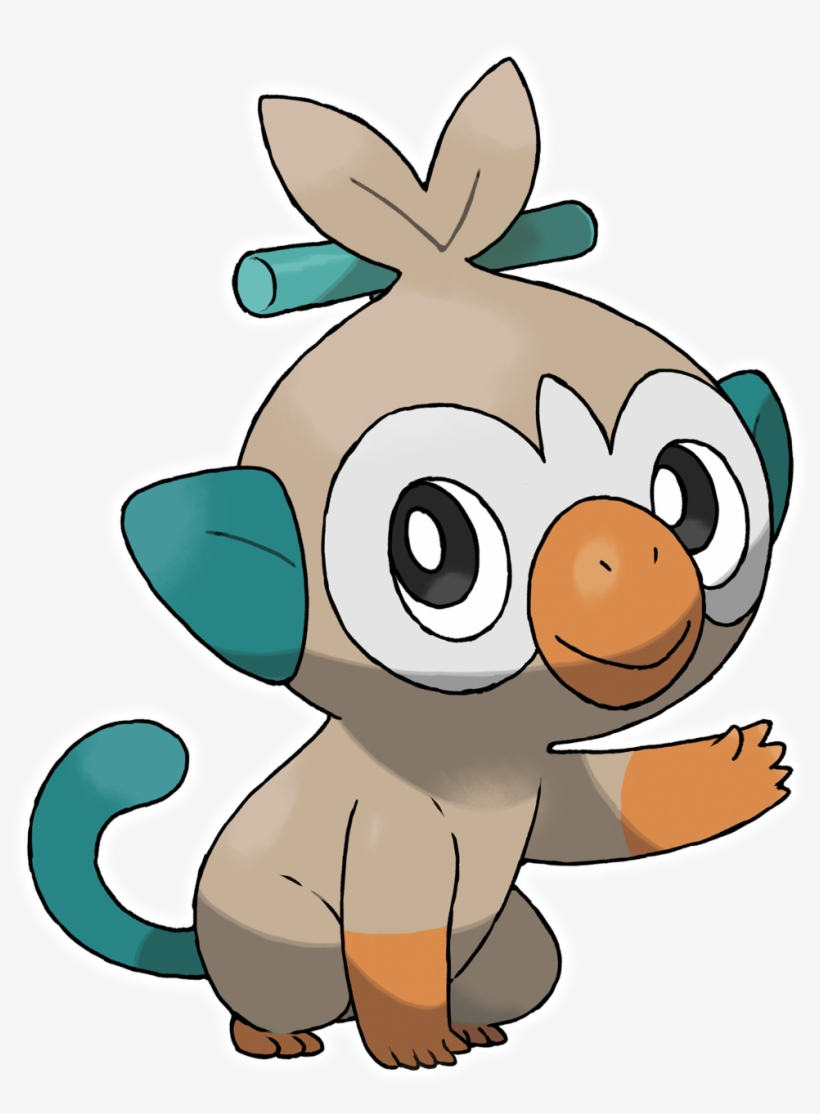 Download View Rowlet , - Grookey Face | Transparent PNG Download | SeekPNG