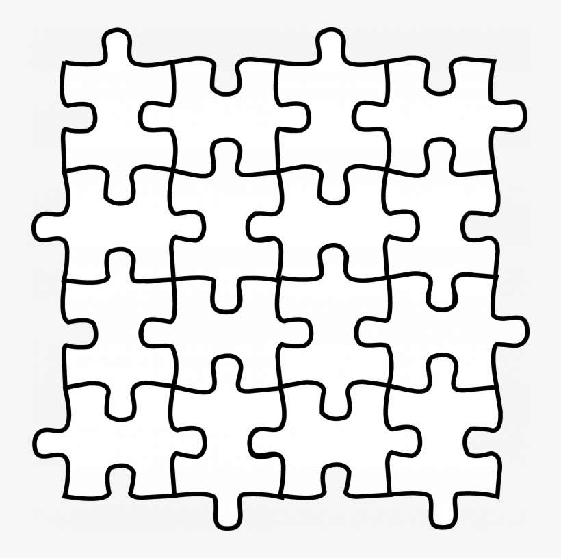 Coloring Autism Puzzle Piece Page Awareness Clipart Outline Puzzle 