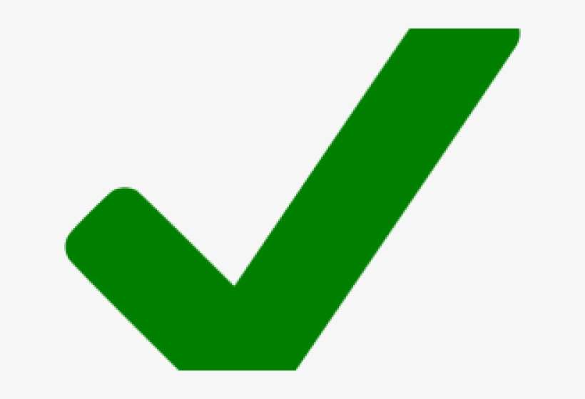 Green Tick Clipart Transparent Background - Transparent Background ...
