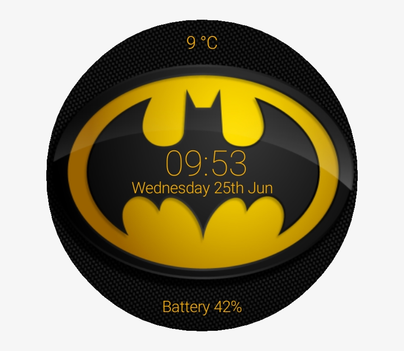 My Batwatch Updated Watch Face Preview PNG Image | Transparent PNG Free Download on SeekPNG