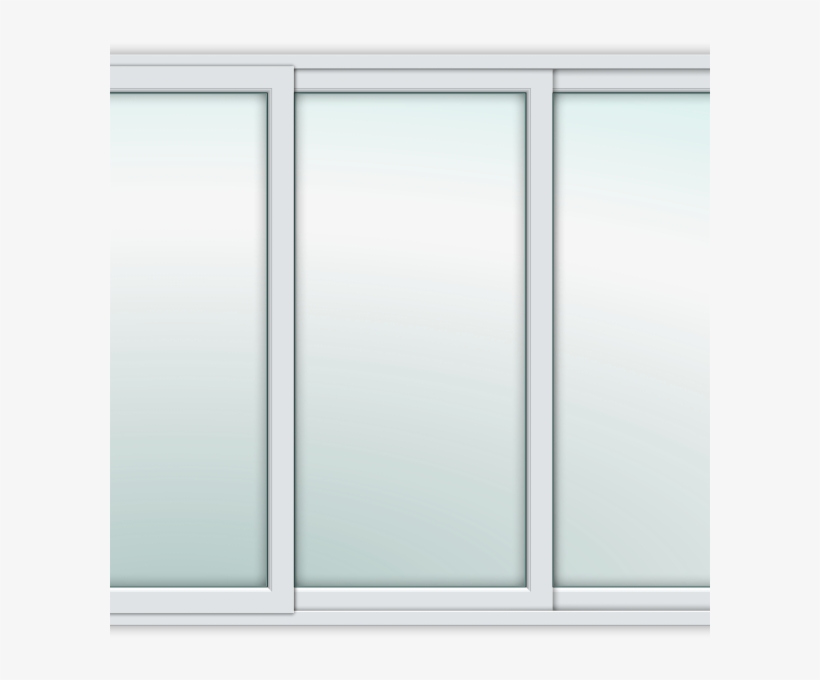 Sliding Door 60mm White 3 Track 3 Glass Panel - Cupboard PNG Image ...