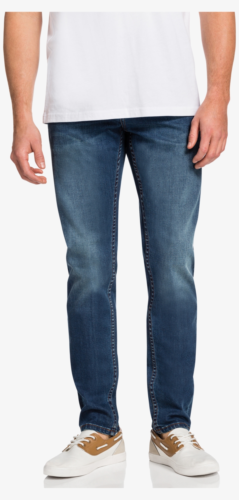Mid Blue Zed Slim Tapered Jean - Pocket PNG Image | Transparent PNG ...