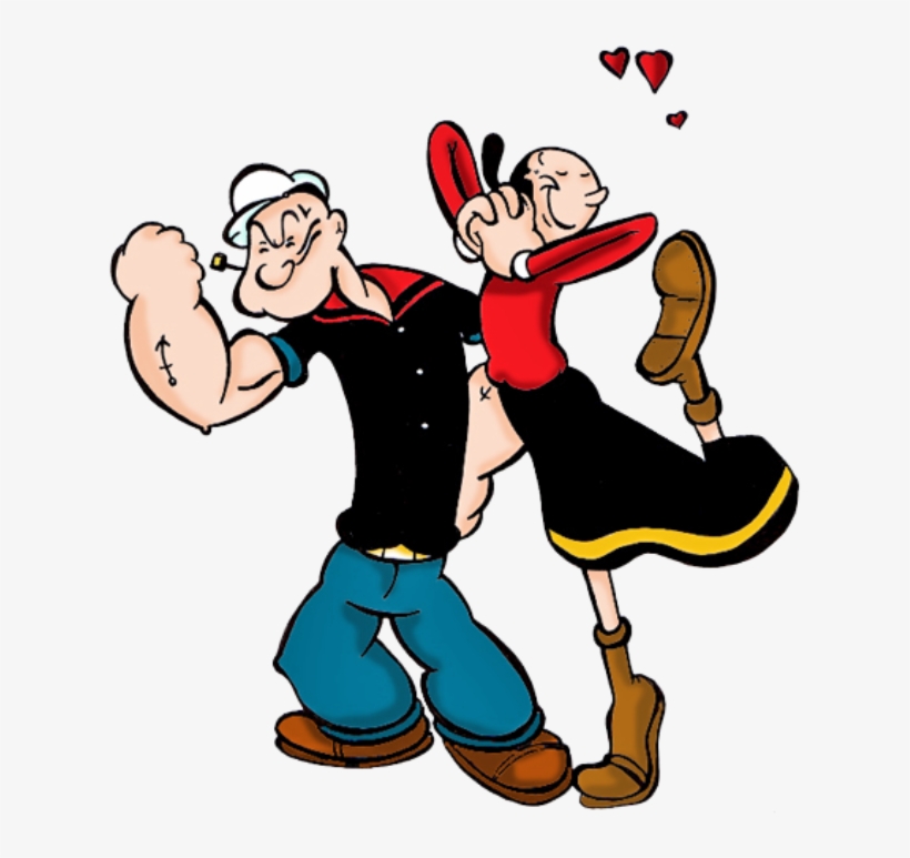 Popeye Popeye E Olivia Palito 3 Png - Popeye And Olive Oyl PNG Image ...