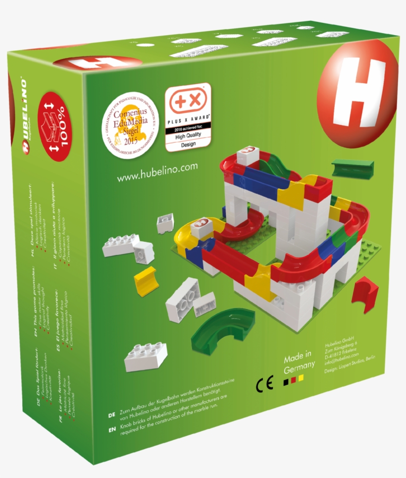 This Set Includes 100 White Blocks Of Different Sizes, - Hubelino ...