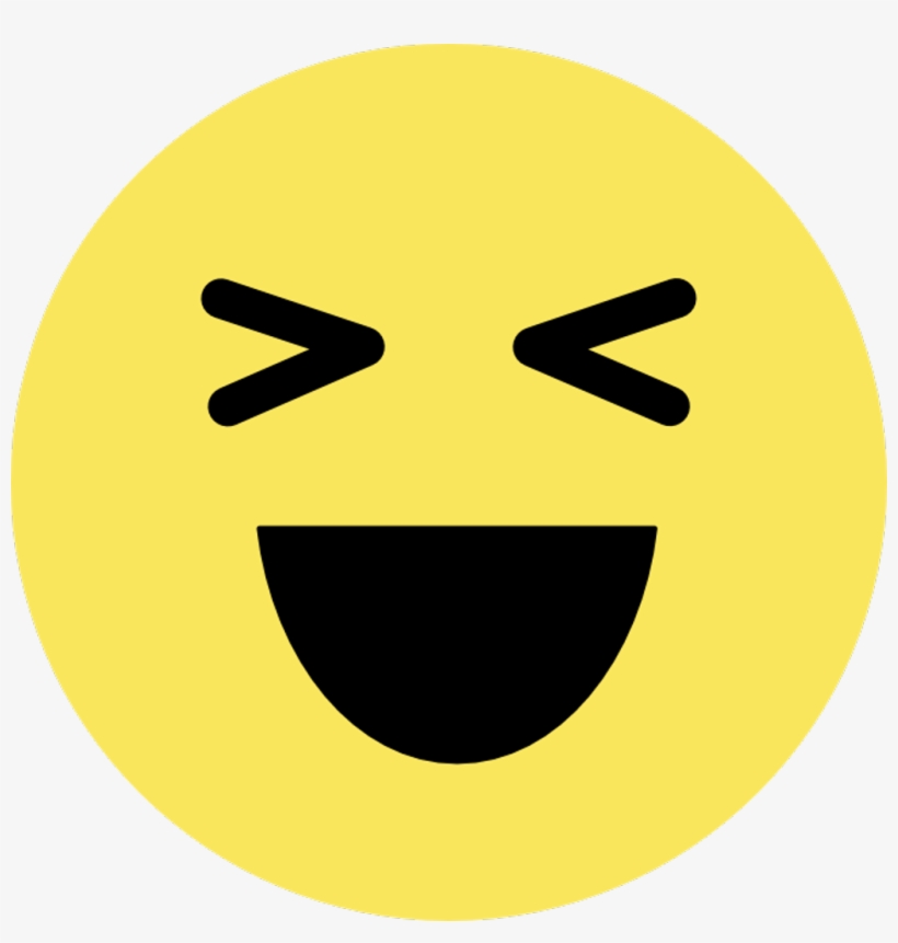 Facebook Ha Ha Button Haha Facebook Emoji Emojisticker - Smiley PNG ...