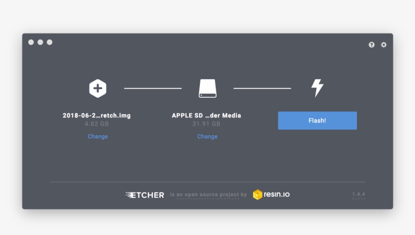 Burn Raspian Onto Microsd Card - Balena Etcher PNG Image | Transparent ...