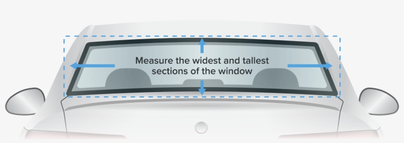 Order Your Graphic 2” Wider And Higher Than The Length - Windshield PNG ...