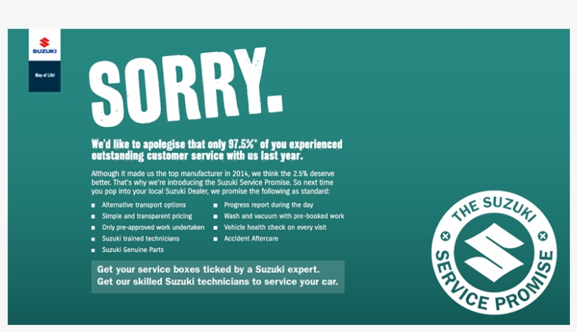 Suzuki Service Promise Banner - Emblem PNG Image | Transparent PNG Free ...