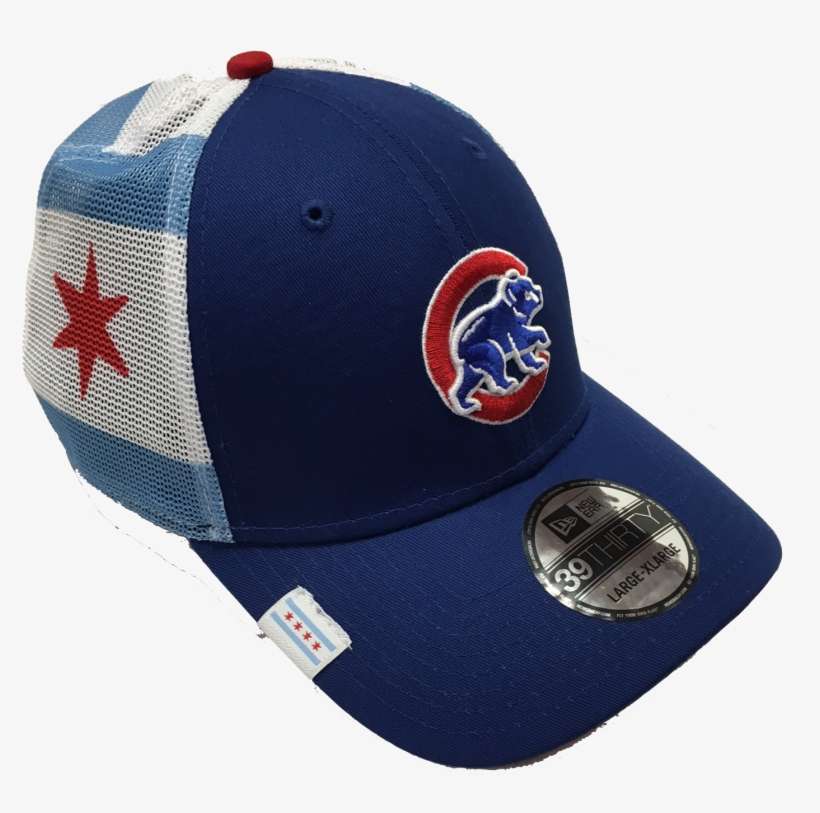 Chicago Cubs Chicago Flag Mesh Back 39thirty Flex Fit - Baseball Cap ...
