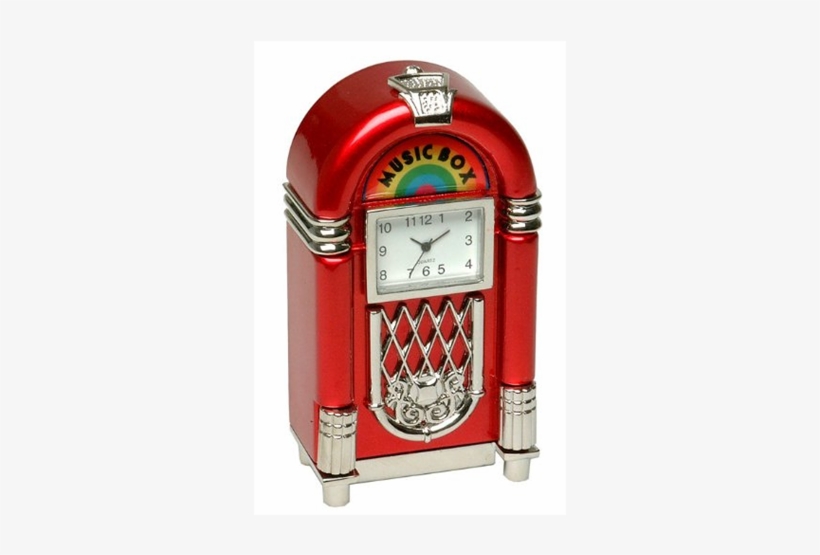Techno Retro Miniature Red Jukebox Clock - Techno Clocks (jd) 1950s Red ...