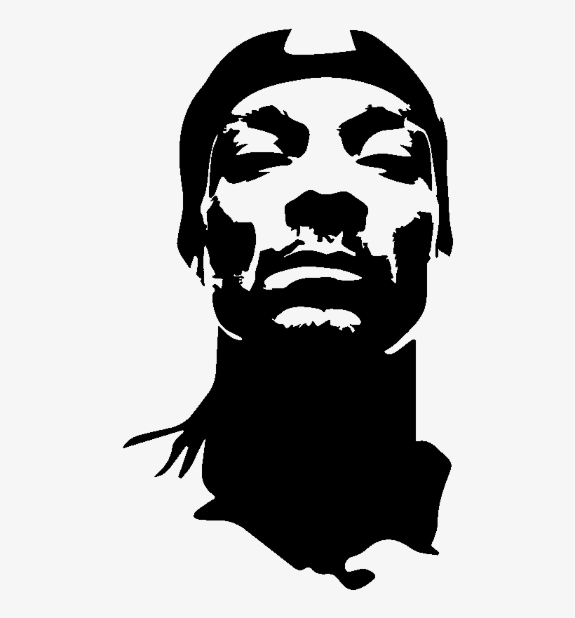 Sticker Musique Portait Doggy - Stencil Art Snoop Dog PNG Image ...