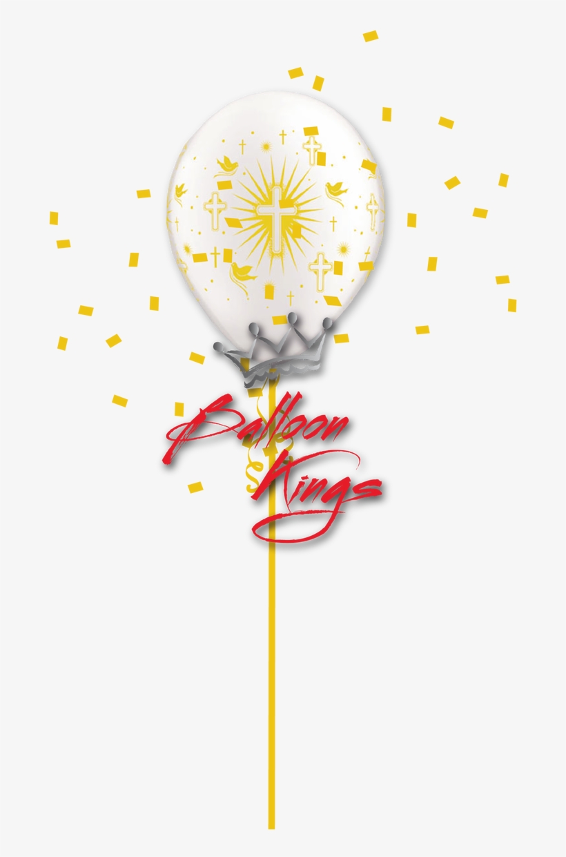 11in Latex Gold Cross - Birthday PNG Image | Transparent PNG Free ...
