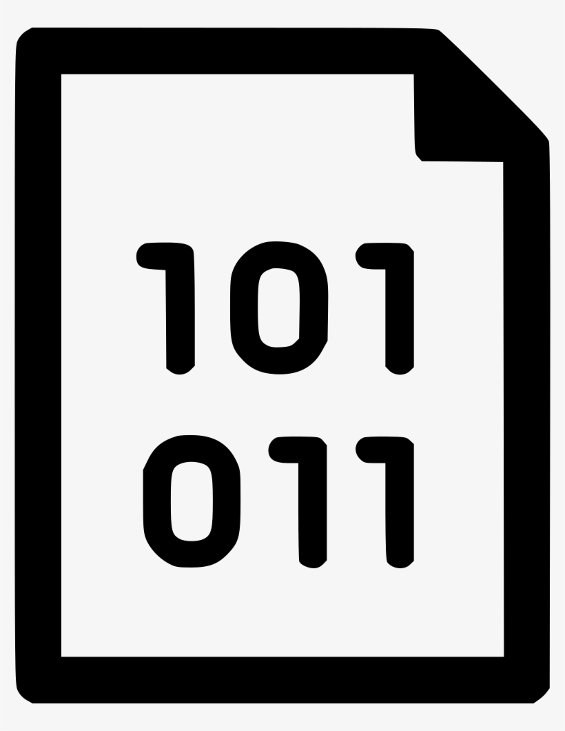 Download File Binary Code - Text File | Transparent PNG Download | SeekPNG