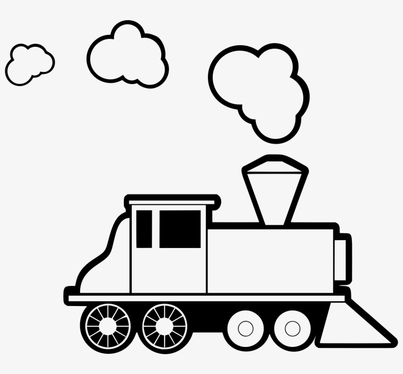 Medium Image - Train Clipart No Color PNG Image | Transparent PNG Free ...