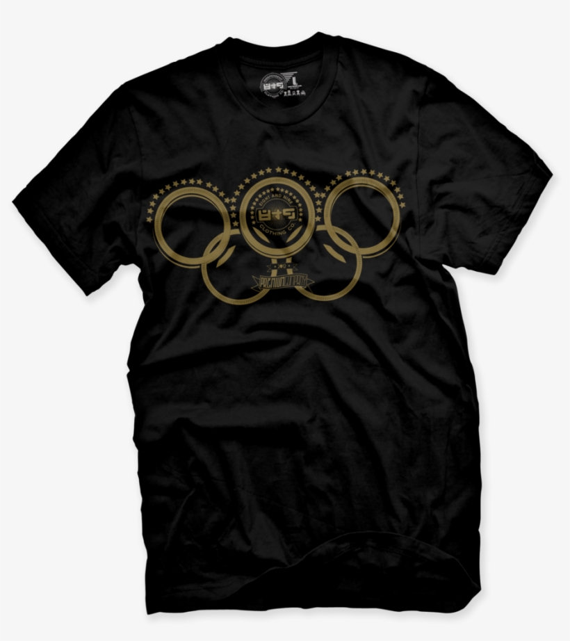 Gold Olympic Rings T Shirt - Do I Look Like Someone Who Cares PNG Image ...