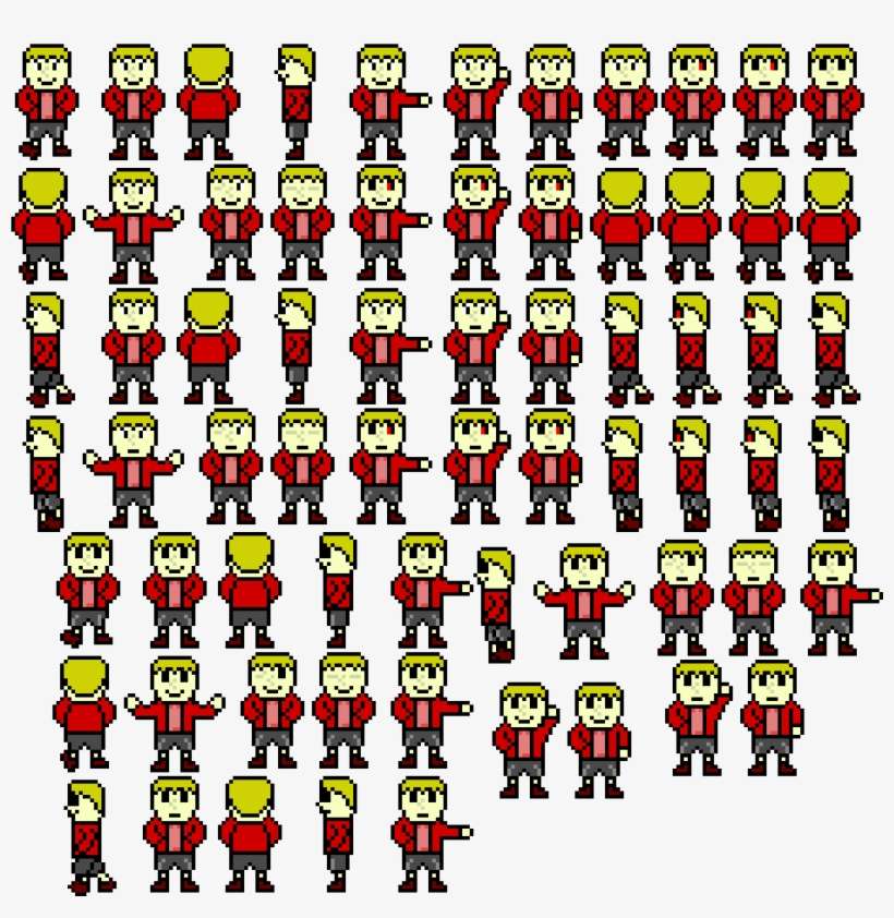 Alex Sprite Sheet - Cartoon PNG Image | Transparent PNG Free Download ...