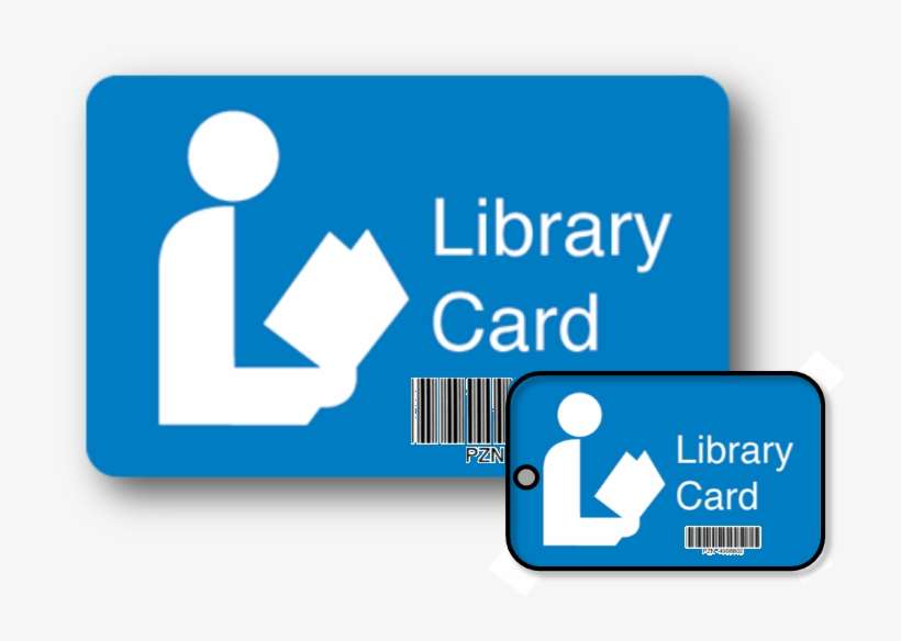 Library Card With Fab - Library Card Sign Up PNG Image | Transparent ...