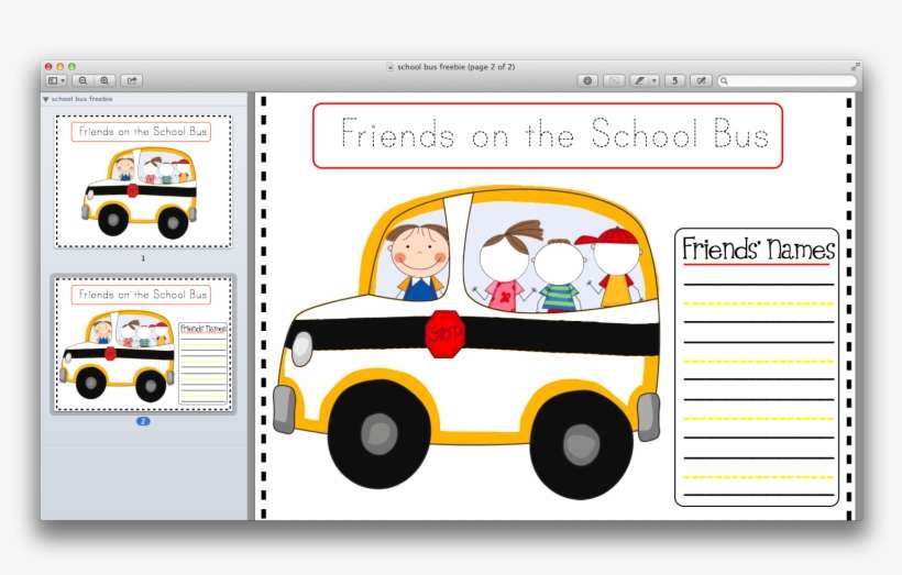 Screen Shot Of School Bus Freebie - Go To School PNG Image ...