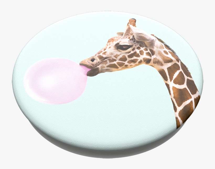 Bubblegum Giraffe, Popsockets - Giraffe Pop Socket Uk PNG Image ...