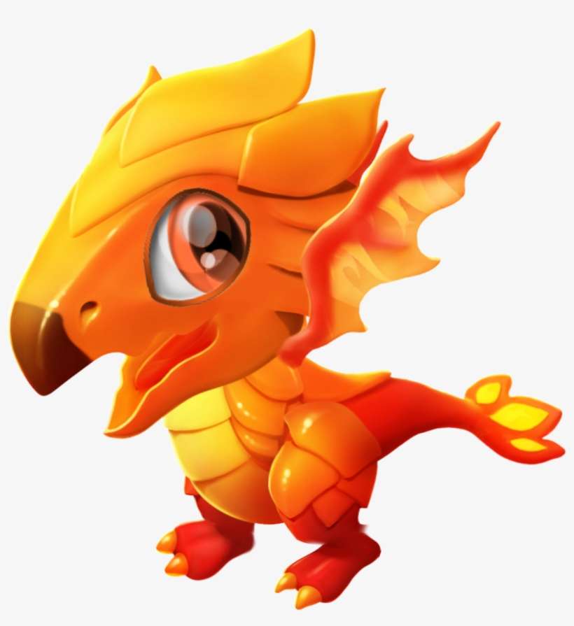 Phoenix Dragon Baby - Dragon Mania Legends Parrot Dragon PNG Image ...