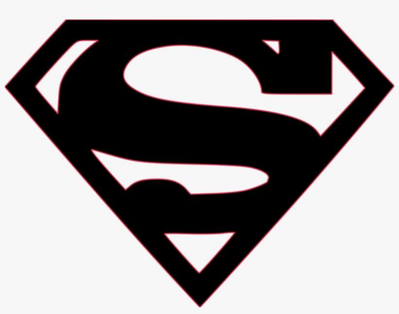 Download Superman File Size - Superman Logo Black Png | Transparent PNG ...