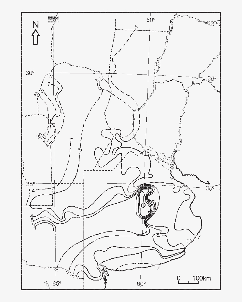 Isopletas De Frecuencia De Los Minerales Pesados - Mapa De Isopletas ...