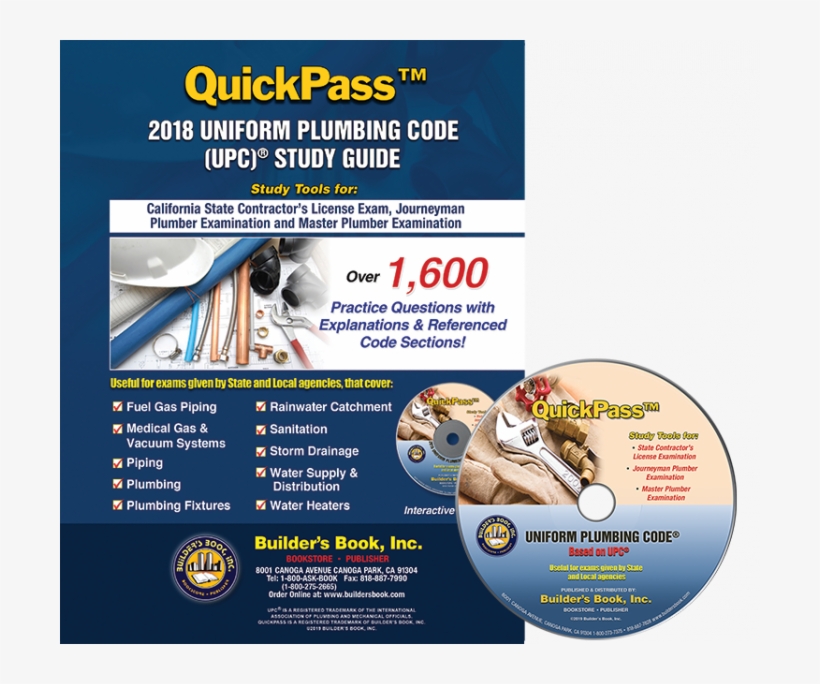 2018 Uniform Plumbing Code Upc Study Guide Front - Flyer PNG Image ...