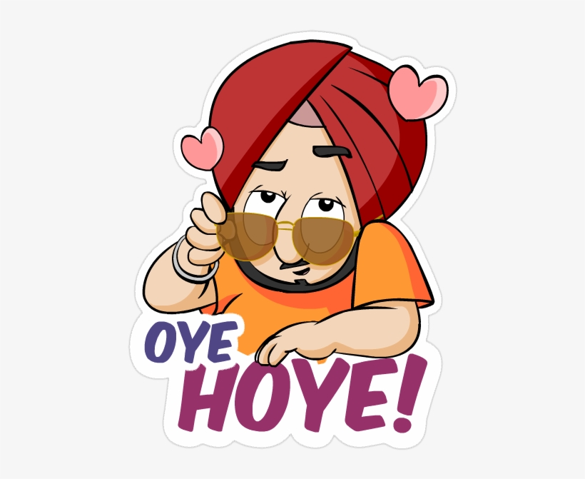 Save To Collection - Sardar Ji Sticker PNG Image | Transparent PNG Free ...