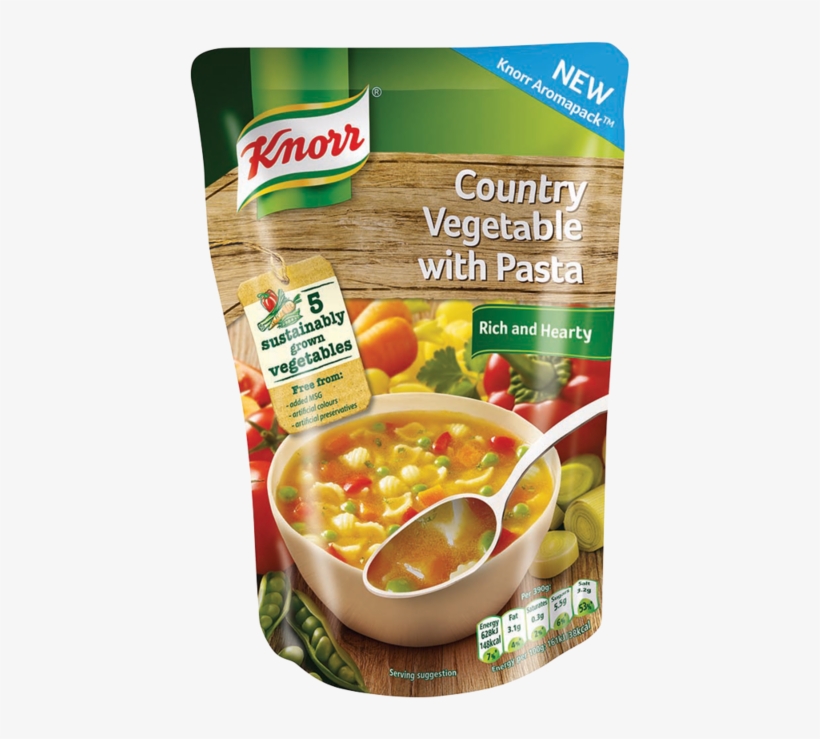 Knorr Vegetable Pasta Soup 390g - Knorr PNG Image | Transparent PNG ...