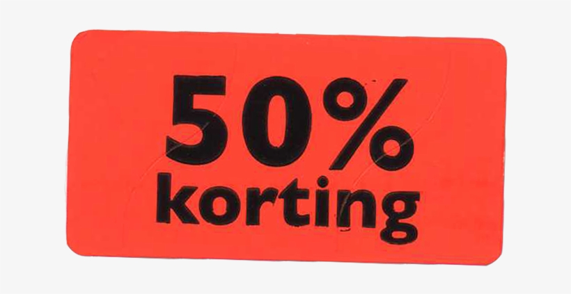Label, Sale/reduced Label, Paper, 50% Discount, 47x25mm, - Reclame ...